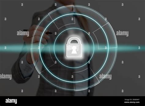 Graphics Padlock For Web Data Information Security Application System