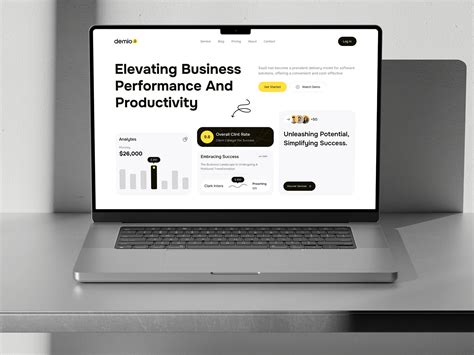 Saas Landing Page DEMIO Behance