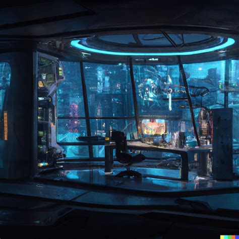 Premium Photo Cosy Cyberpunk Futuristic Bedroom Concept Art