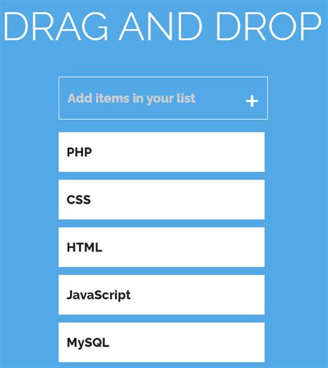 drag and drop api