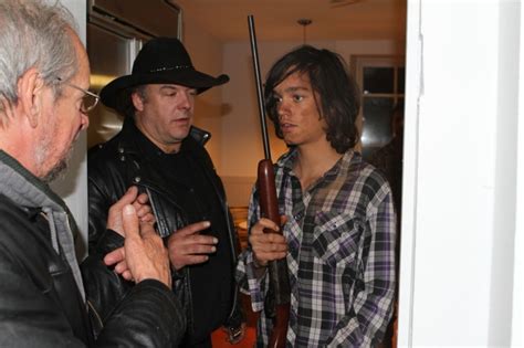 Marfa Girl Il Regista Del Film Larry Clark Sul Set Con Adam Mediano