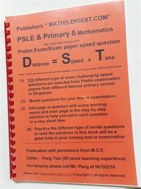 Psle And P6 Mathematics Hobbies And Toys Books And Magazines Assessment Books On Carousell