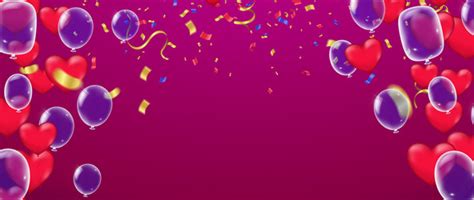 Holiday Balloons Template For Design Bannerticket Vector Image