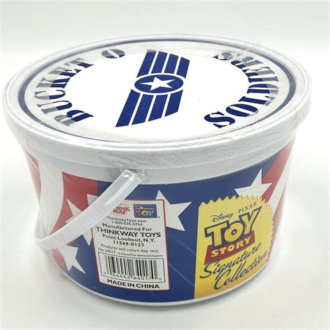 Toy Story Bucket O Soldiers 72 Piece Green Army Men Signature