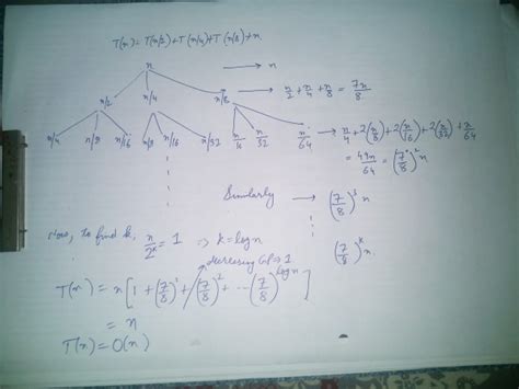 Algorithm How To Solve Tn Tn2 Tn4 Tn8 N Stack