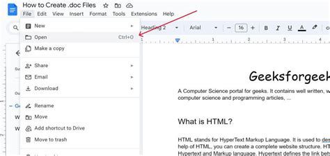 Doc File Format Doc Extension Geeksforgeeks