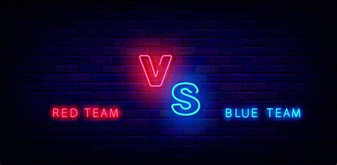 네온 간판 대비 팀 이름을 위한 공간입니다 권투 및 경기 베팅 게임 대결 디자인 벡터 일러스트 레이 션 Led 조명에 대한 스톡 벡터 아트 및 기타 이미지 Istock