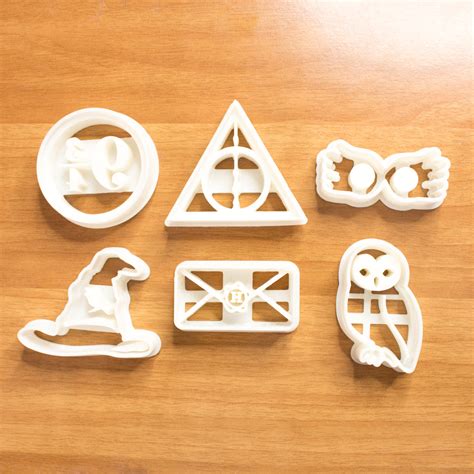 Harry Potter Cookie Cutters 3d Printed Set Mystical Props