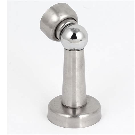 Unique Bargains Home Silver Tone Security Magnetic Door Stop Stopper