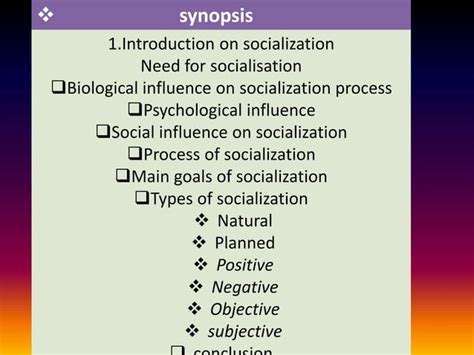 Socialisation Definition And Types Ppt
