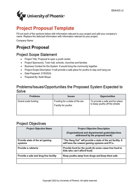 bsa425 v2 wk1 project proposal template1 pdf business