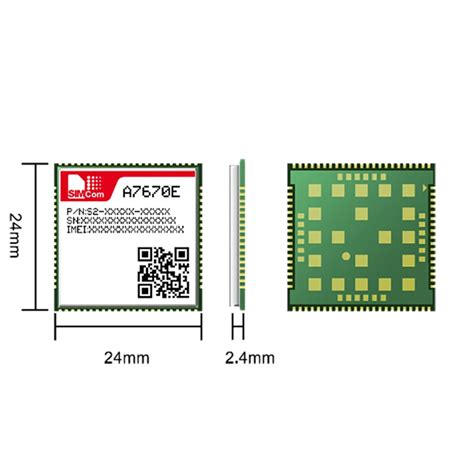 SIMCOM Module A7670E LTE Cat1 LTE FDD B1 B3 B5 B7 B8 B20 GSM GPRS