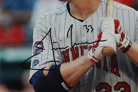 Justin Morneau Signed Twins 11x14 Photo Psa Coa Pristine Auction