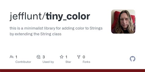Github Jefflunttinycolor This Is A Minimalist Library For Adding