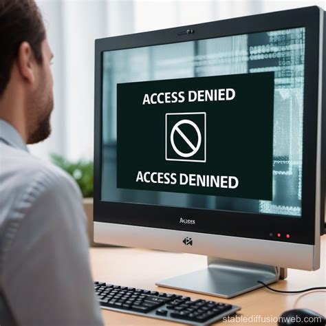 Denied Access Visual Symbol Stable Diffusion Online
