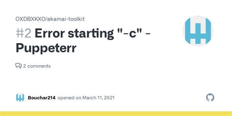 Error Starting C Puppeterr Issue Oxdbxkxo Akamai Toolkit
