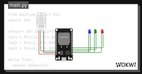 Dht22 Micropython Wokwi Esp32 Stm32 Arduino Simulator