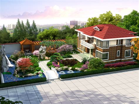 12x11米二层实用新款自建房设计图带庭院设计轩鼎设计公司出品 二层别墅设计图 别墅图纸商城