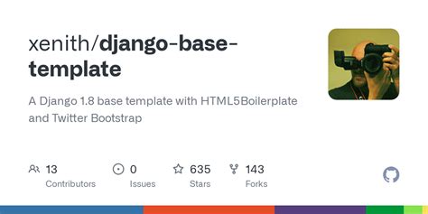 GitHub Xenith Django Base Template A Django 1 8 Base Template With