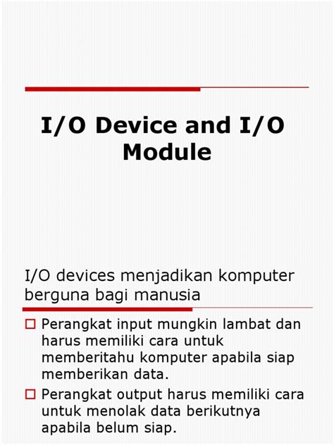 PDF IO Device And IO Module DOKUMEN TIPS