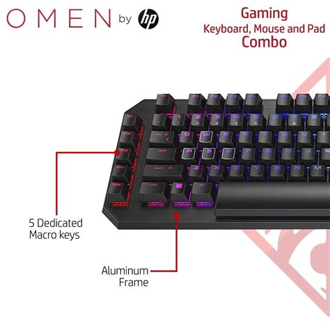 HP OMEN Gaming Combo Sequencer Keyboard X Mouse And Mousepad Emibaba Cardless EMI Store