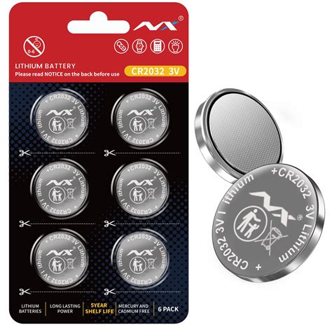 tsrwuily cr2032 3v lithium coin cell battery watch and electronics button batteries long