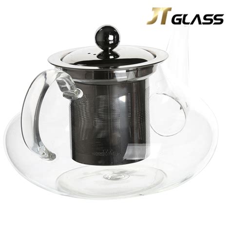 Wholesale New Product Stainless Steel Teapot With Strainer Glass Teapot With Infuser In Chinese
