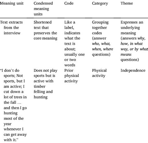 An Excerpt Of The Analysis Process Download Scientific Diagram
