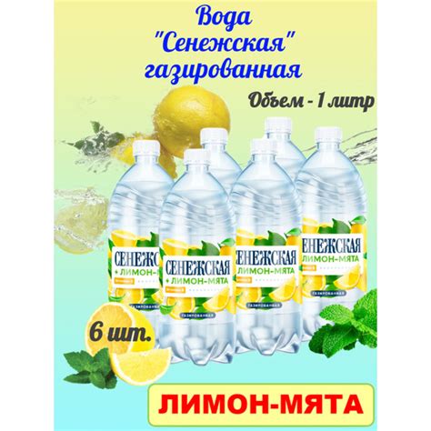 Сенежская Вода Газированная 1000мл. 6шт - купить с доставкой по ...