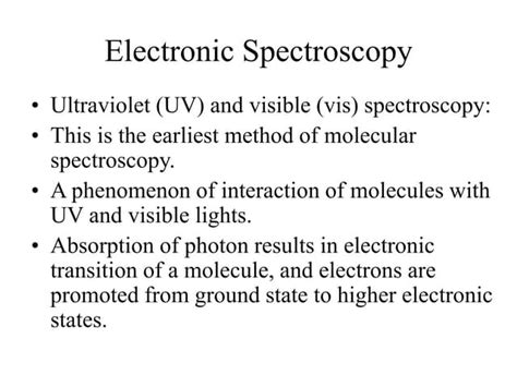 Electronic Spectroscopyppt