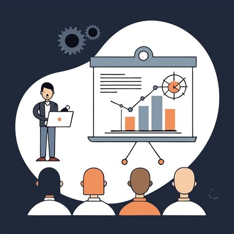 A Presenter Discusses Data Trends With An Audience In A Meeting