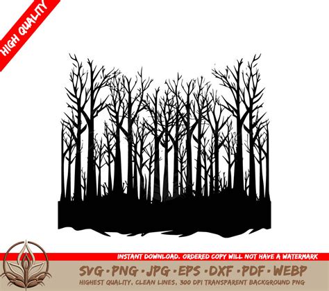 Tree Thicket Digital Design In Svg Png  Ai Pdf Dxf Eps Webp F