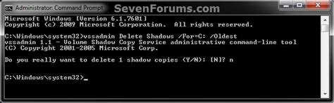 shadow copies delete tutorials