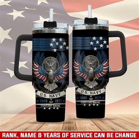 United States Navy Custom Stanley Cup Oz Oz Tumbler With Handle