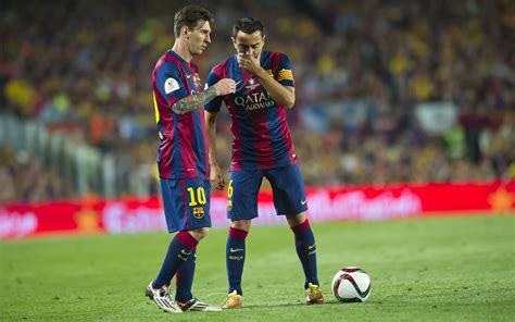 Xavi And Messi The Two Players With The Most Games In Barças History