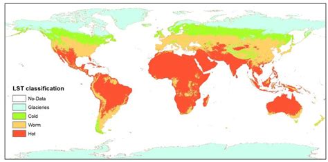 Land Surface Temperature Lst Classification At A Global Scale