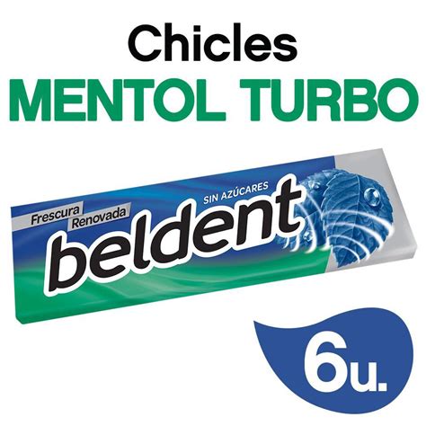 Chicles Beldent Mentol Turbo 10 Gr