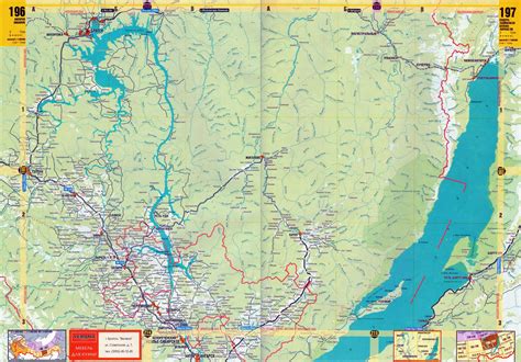 Карта Байкала и Забайкалья Подробная карта масштаба 1см 15км Байкал и Забайкалье A0
