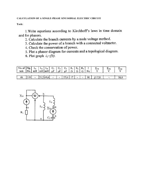 Solved Calculation Of A Single Phase Sinusodial Electric
