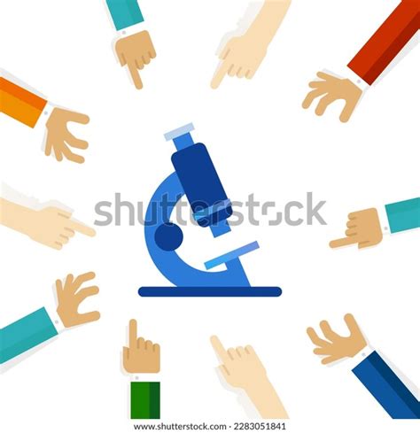 Microscope Technology Laboratory Equipment Sciene Research Stock Vector