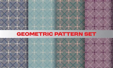 Premium Vector Seamless Geometric Vector Pattern Set