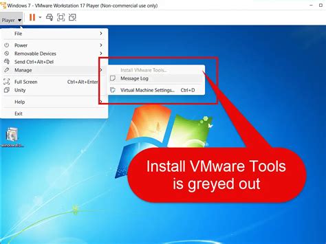 How To Fix Install Vmware Tools Is Greyed Out At Home Computer