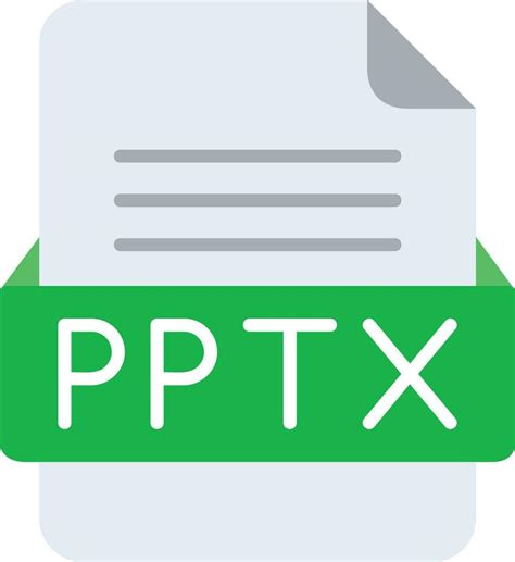 pptx file format line icon 28642880 vector art at vecteezy