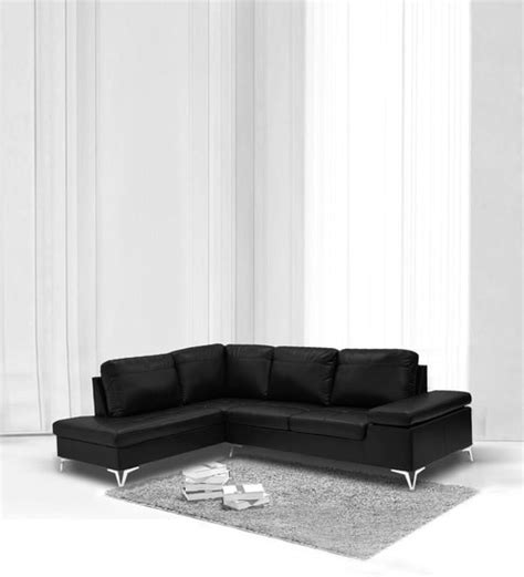 Shop Upto Off On Black RHS Sectional Sofas Products Pepperfry