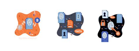 Big Data Analytics Platform Data Management Vector Image