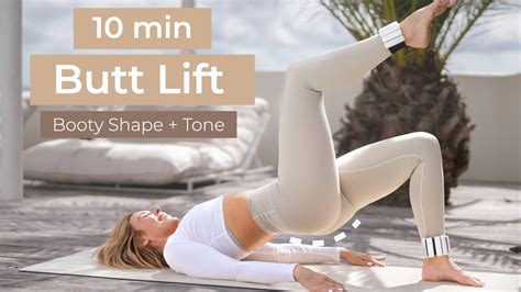 10 Minute Pilates Butt Shaping Workout At Home Pilates No Equipment Youtube
