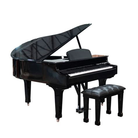 Piano De Cauda Digital Acordes Ac3000 150m X 110m Preto Brilho Piano De Cauda Digital