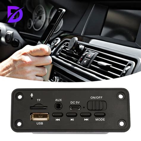 Placa De Decodifica O Sem Fio Bluetooth MP3 M Dulo Remoto De Udio Suporte TF Card