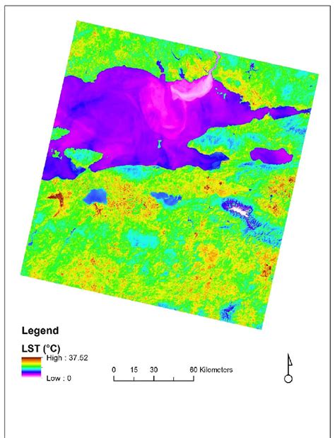 The Final LST Distribution MapThe LST Tool Can Also Be Integrated Into Download Scientific