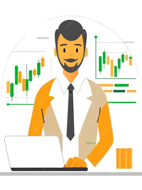 Financial Analyst Vector Illustration Premium Ai Generated Vector